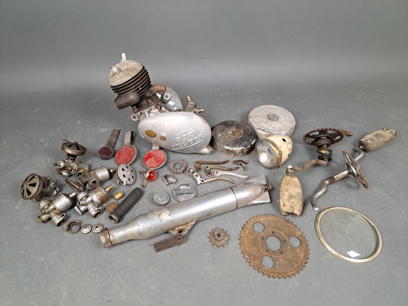 Motorcykeldelar, Rex Villiers 98 cc m.fl. | Auktion